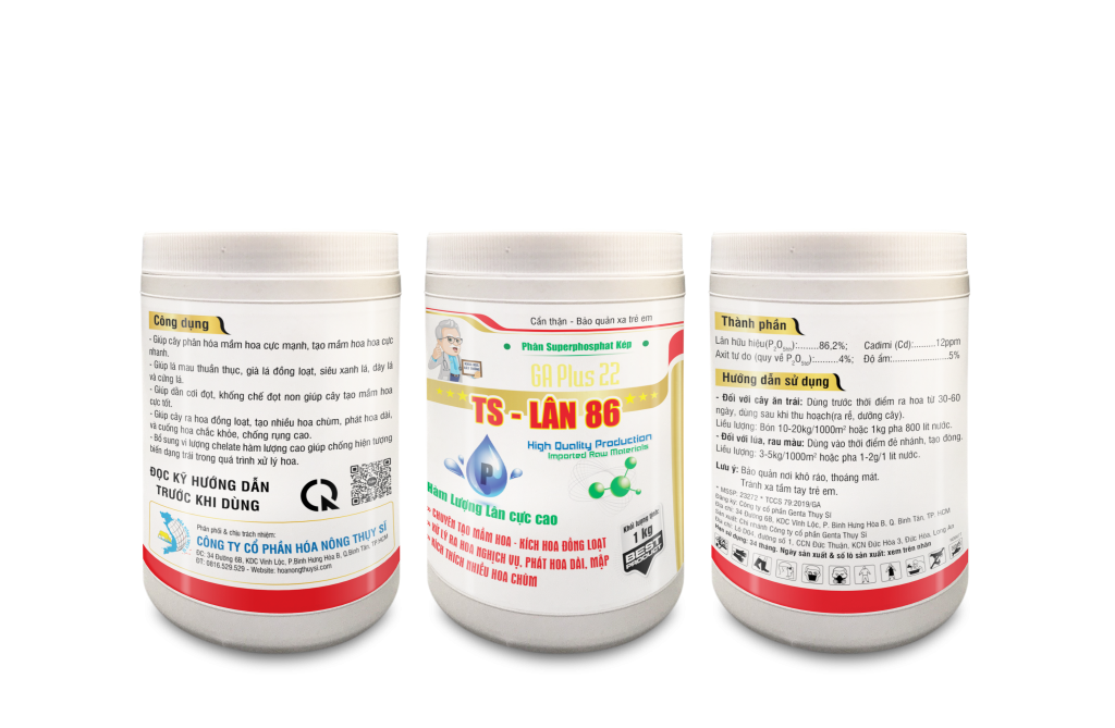 Phân superphosphat kép GA PLUS 22 TS - LÂN 86 - HÓA NÔNG THỤY SĨ